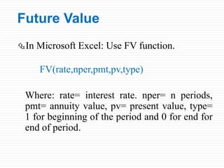 Time value concepts | PPTX