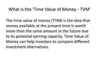 Time value of money | PPTX