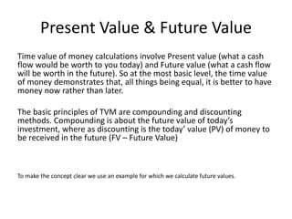 Time value of money | PPTX