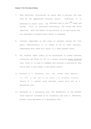 Chapter 3 the time value of money solution | PDF