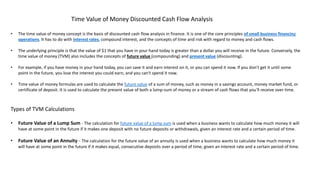 Time value of money | PPTX | Stocks and Bonds | Personal Investing