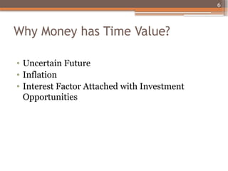 Time Value of Money and Its Real Time Interpretation | PPTX