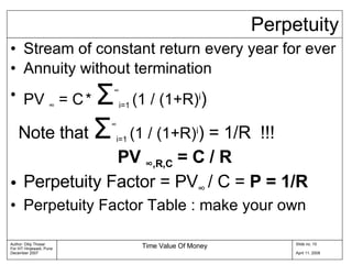 Time Value Of Money 04 | PPT | Stocks and Bonds | Personal Investing