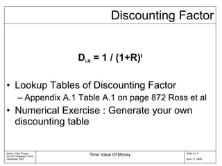 Time Value Of Money 04 | PPT | Stocks and Bonds | Personal Investing