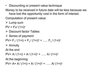 Time value of money | PPT