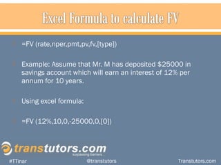 Time value of money final | PPT