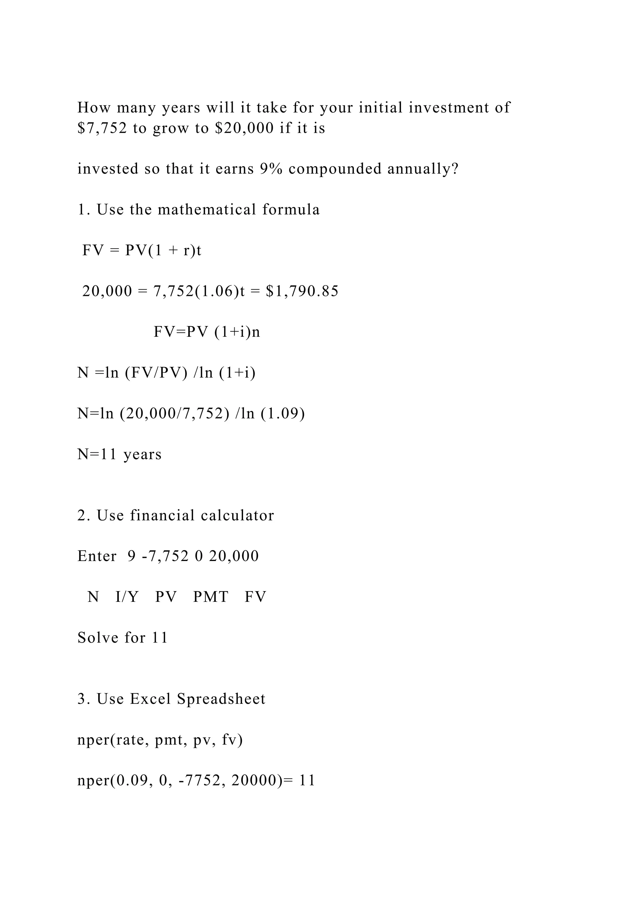 Time Value of Money Financial calculator functions .docx