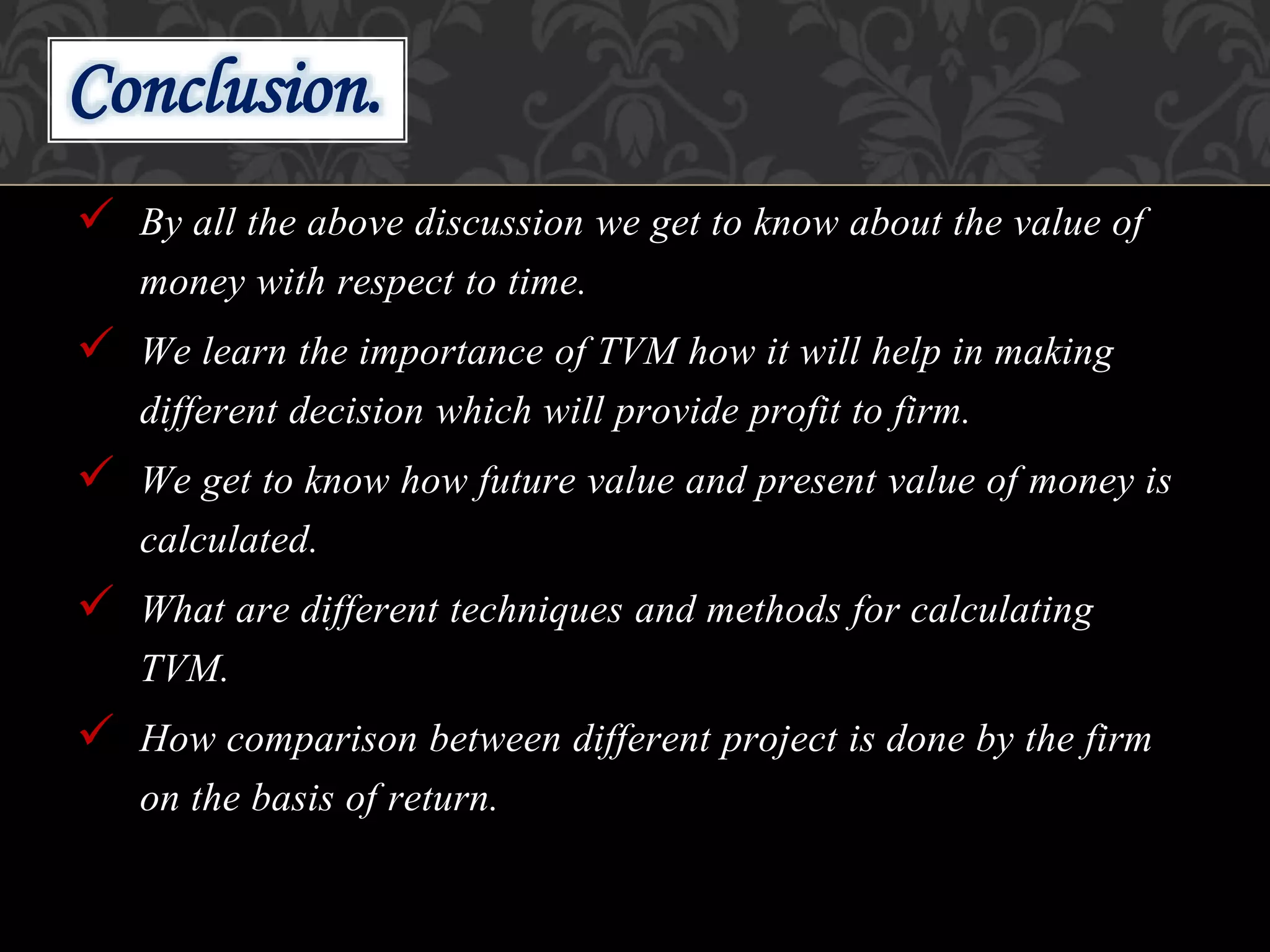 Time value of money ppt. | PPTX