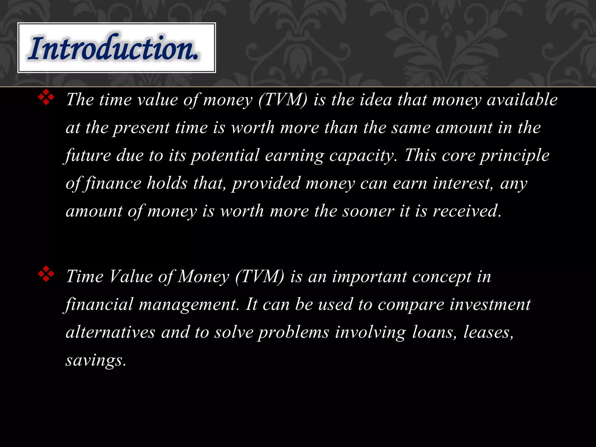 Time value of money ppt. | PPTX