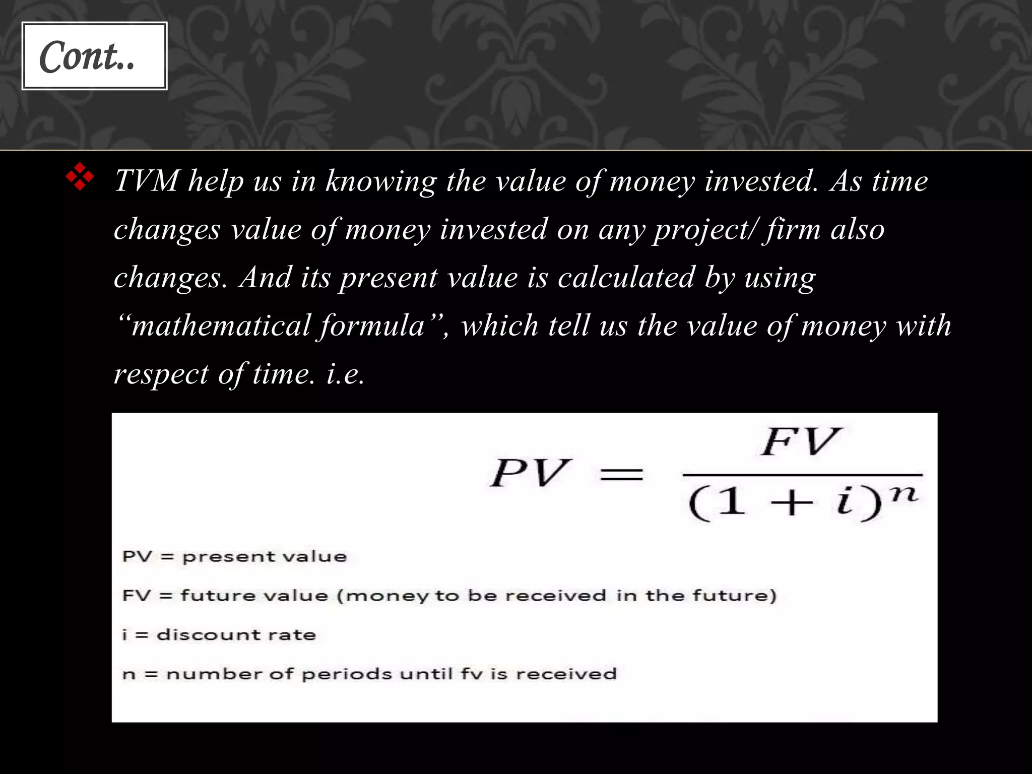 Time value of money ppt. | PPTX