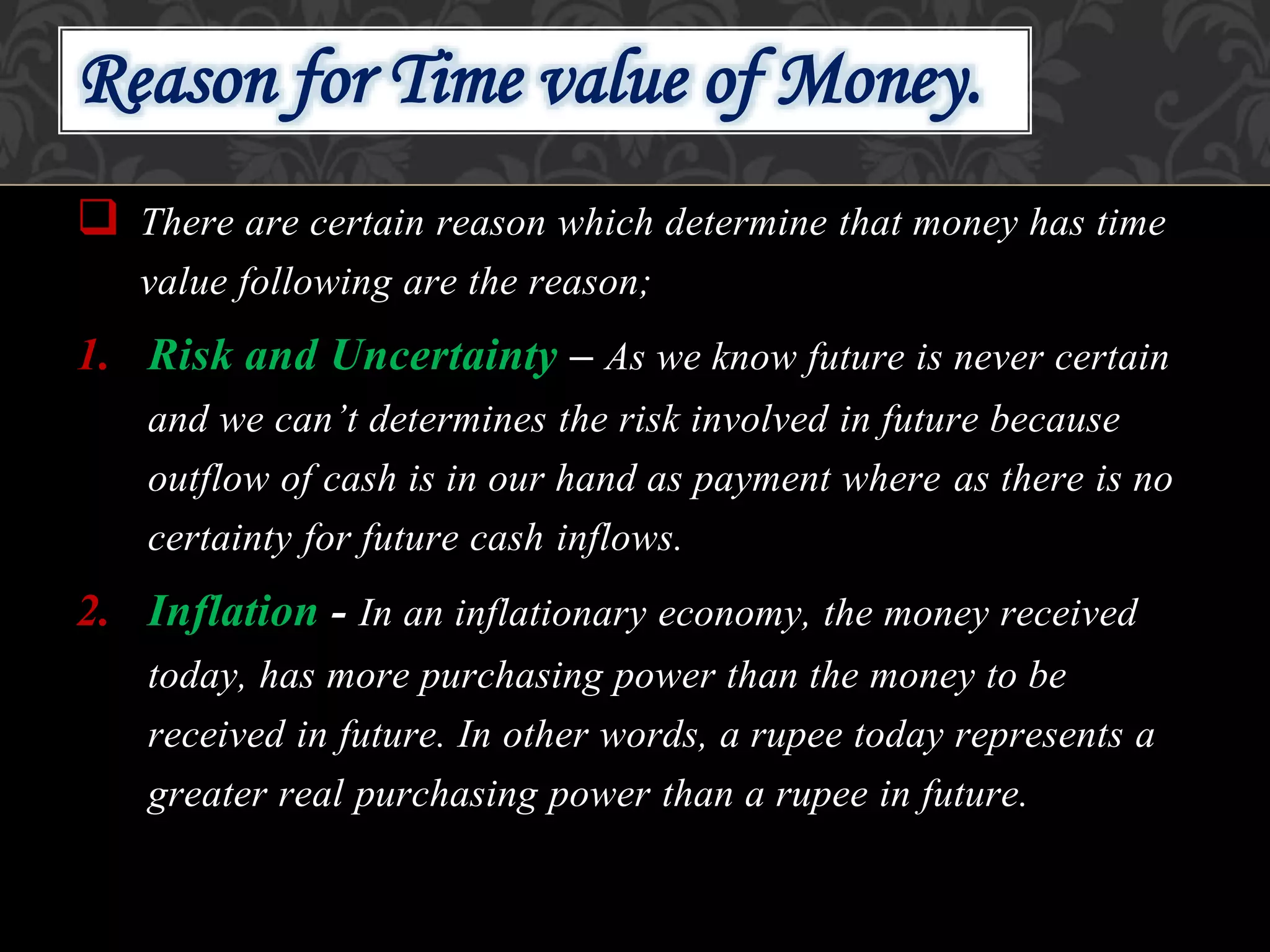 Time value of money ppt. | PPTX