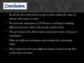 Time value of money ppt. | PPTX