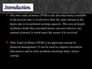 Time value of money ppt. | PPTX