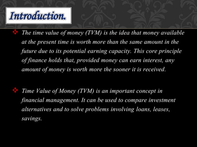 Time value of money ppt. | PPTX | Stocks and Bonds | Personal Investing