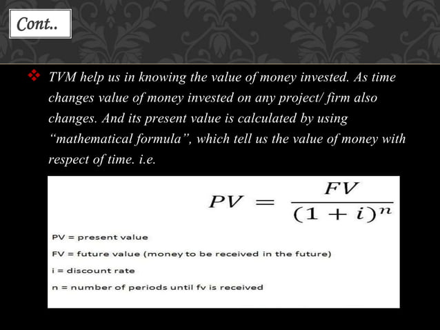 Time value of money ppt. | PPTX | Stocks and Bonds | Personal Investing