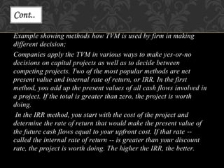 Time value of money ppt. | PPTX