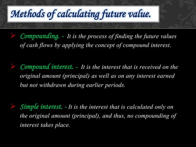 Time value of money ppt. | PPT