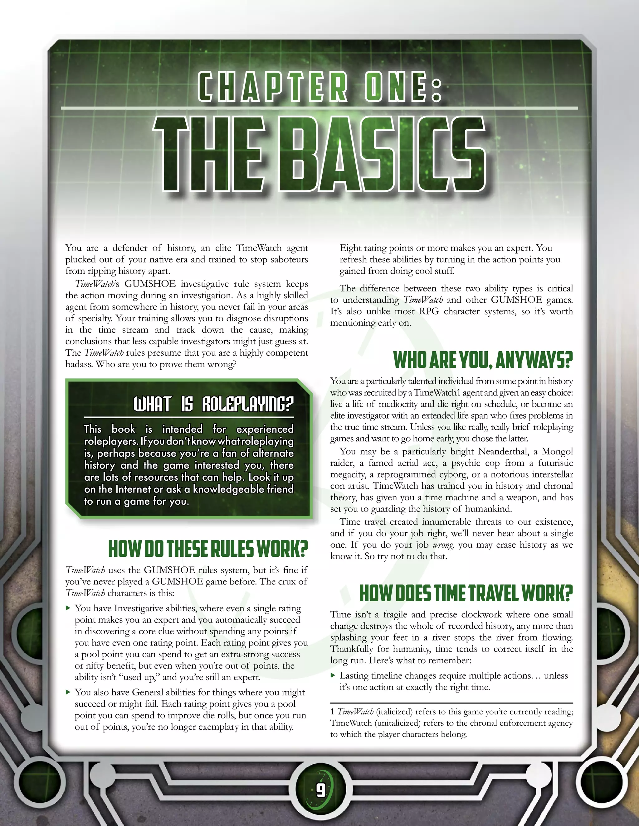 TimeWatch RPG preview | PDF