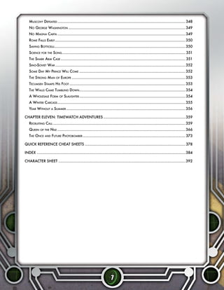 TimeWatch RPG preview | PDF