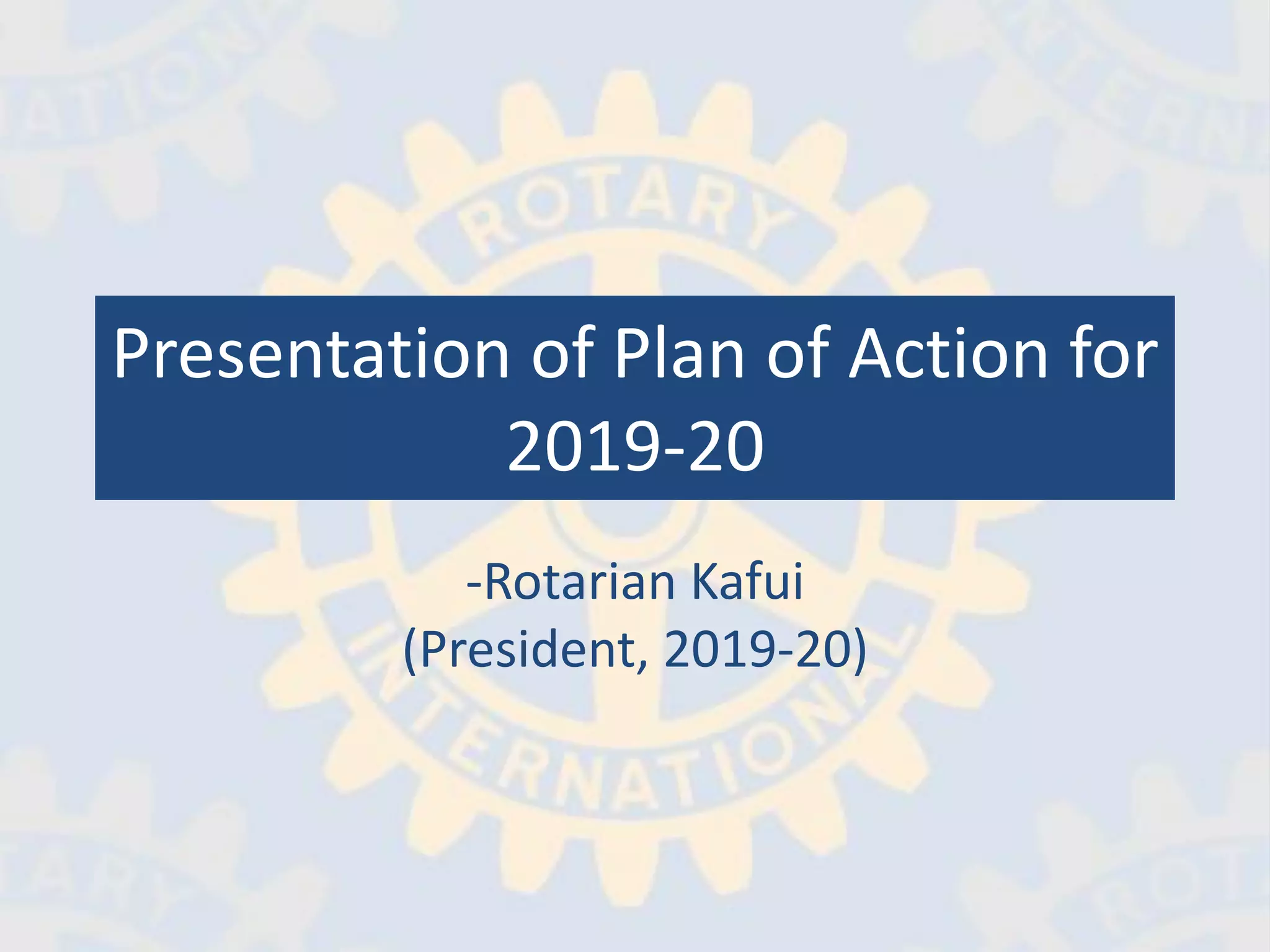 RCSC Plan of Action for 2019-2020 Rotary Year (1st half) | PDF