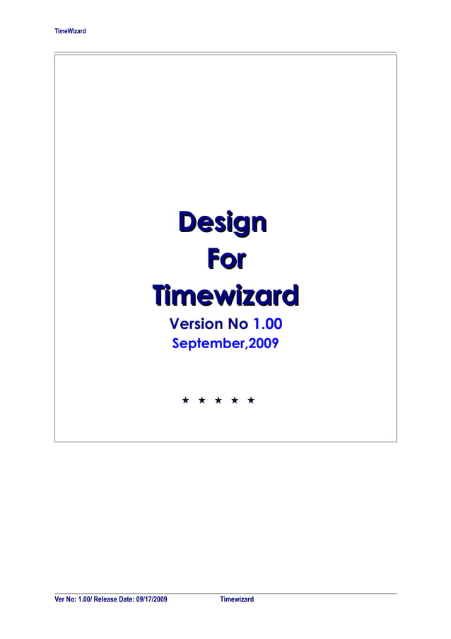 Timewizard Public | DOC