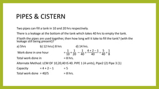 Time and work standard level | PPTX