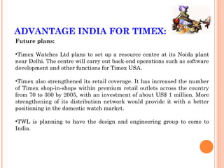 Timex case-study | PPT