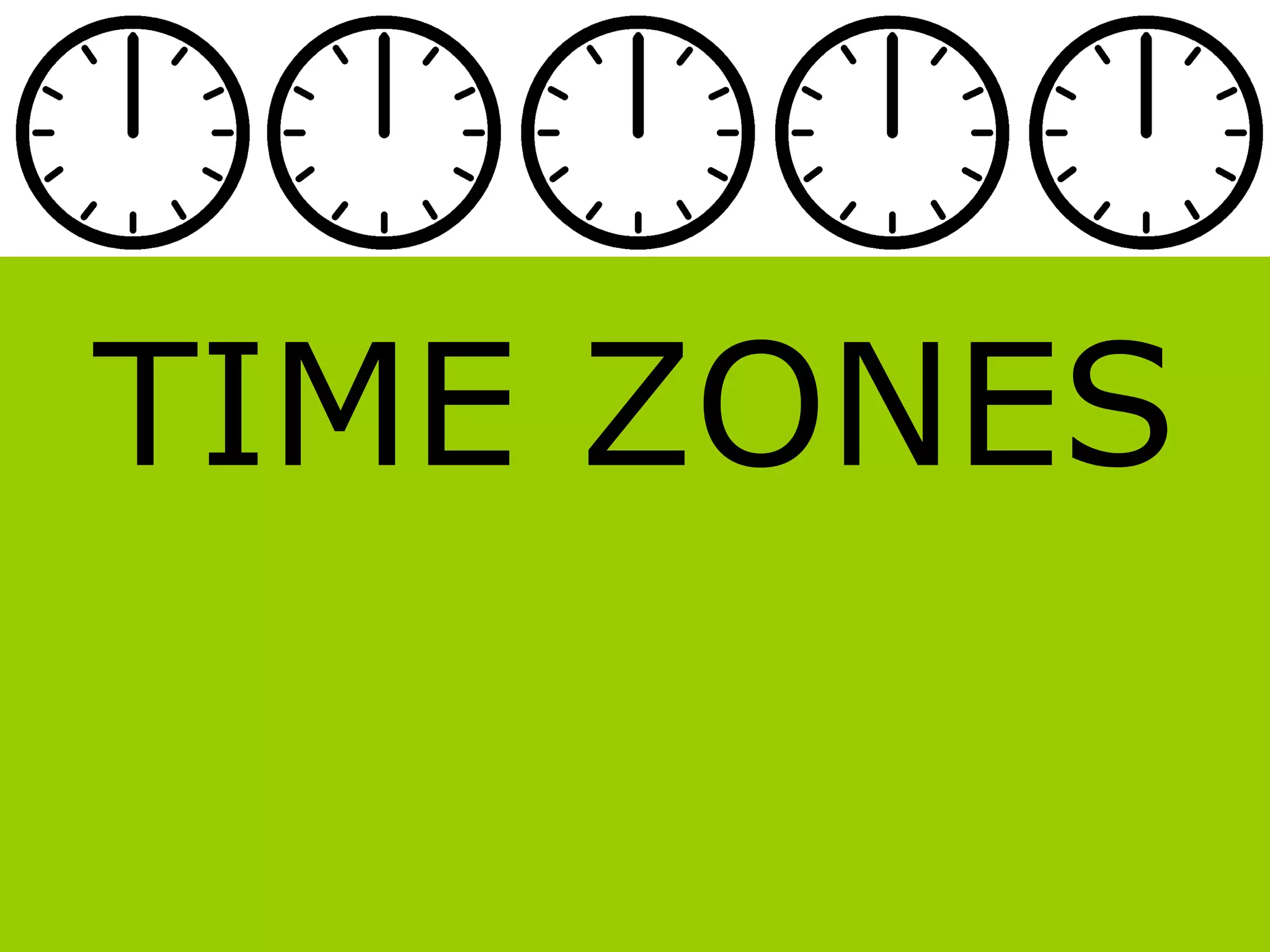 Time zones | PPT | Geography | Science