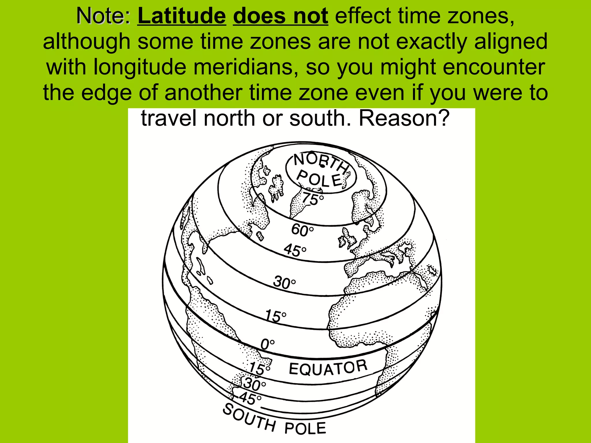 Time zones | PPT | Geography | Science