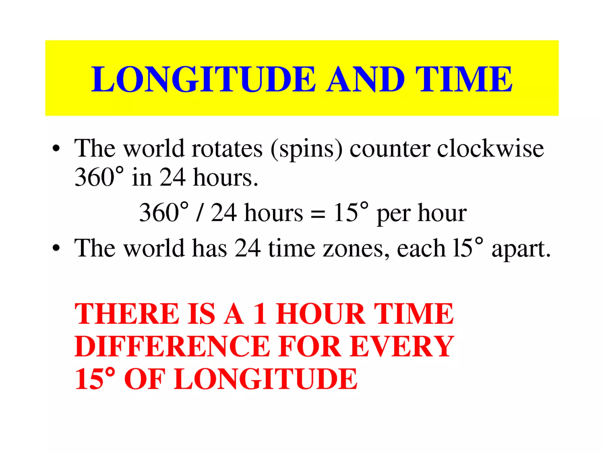 Time zones | PPT | Geography | Science