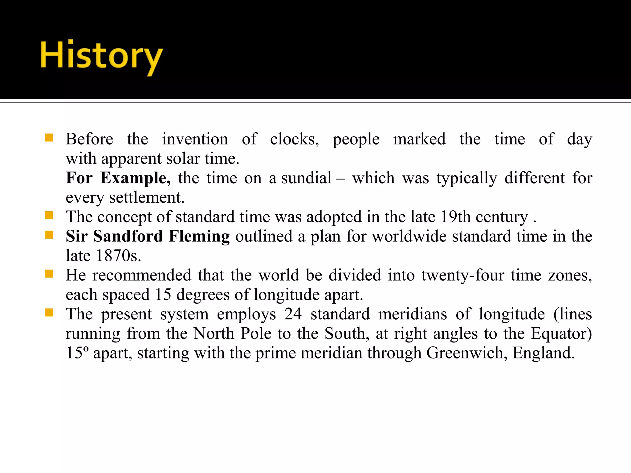 Time zones and international date line (idl | PPT