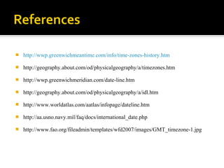 Time zones and international date line (idl | PPT