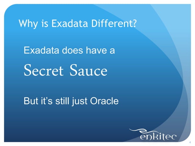 Exadata Performance Optimization | PPT