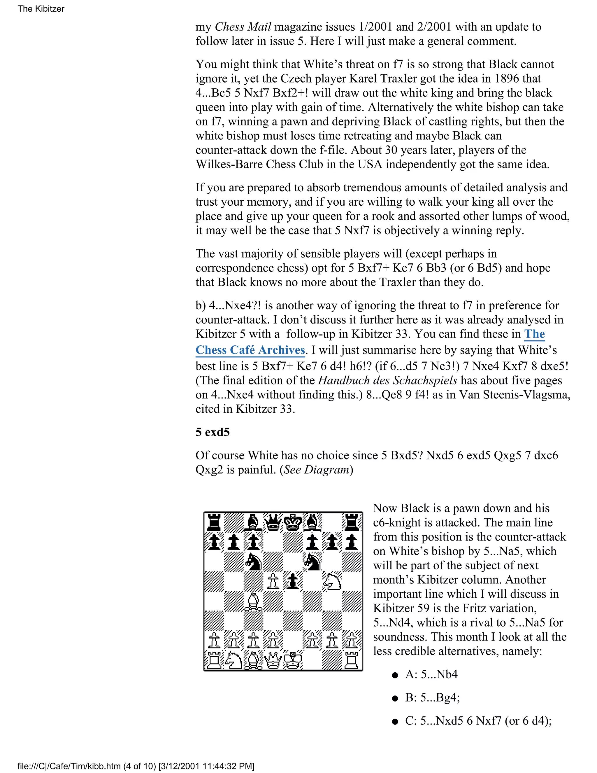 Tim harding two knights defence part i | PDF | Table Tennis | Sports