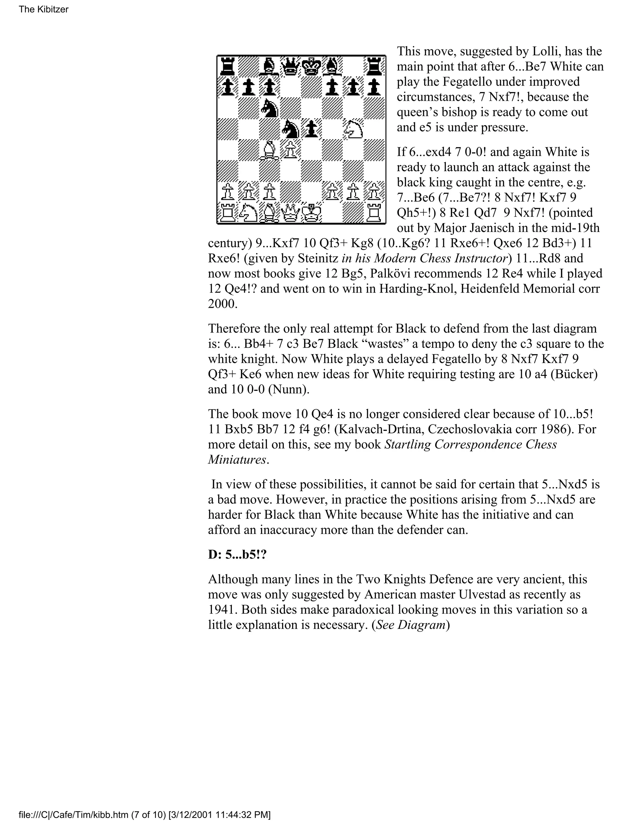 Tim harding two knights defence part i | PDF | Table Tennis | Sports