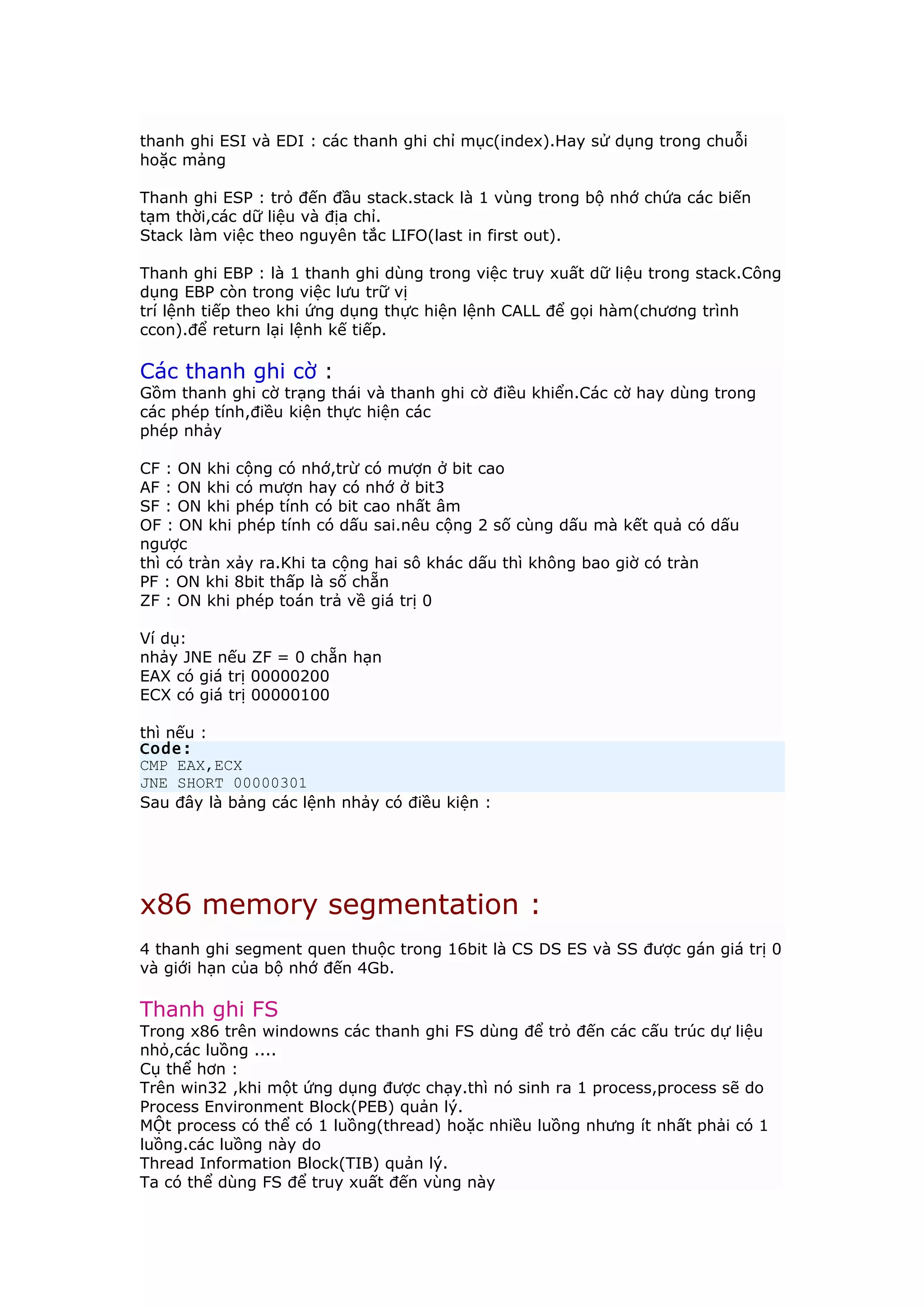 Tim hieu thanh ghi in asm | DOC