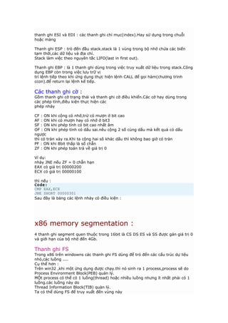 Tim hieu thanh ghi in asm | DOC