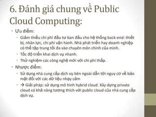 Tìm hiểu về cloud computing | PPTX
