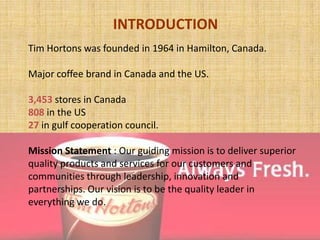 Tim hortons | PPTX