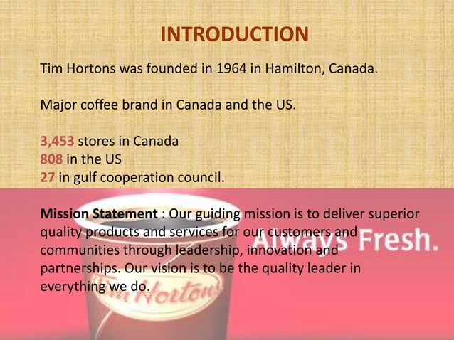 Tim hortons | PPTX