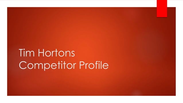 Tim hortons | PPT