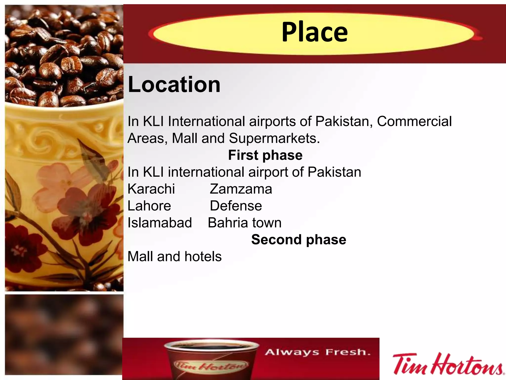 Tim hortons final project latest ppt | PPTX