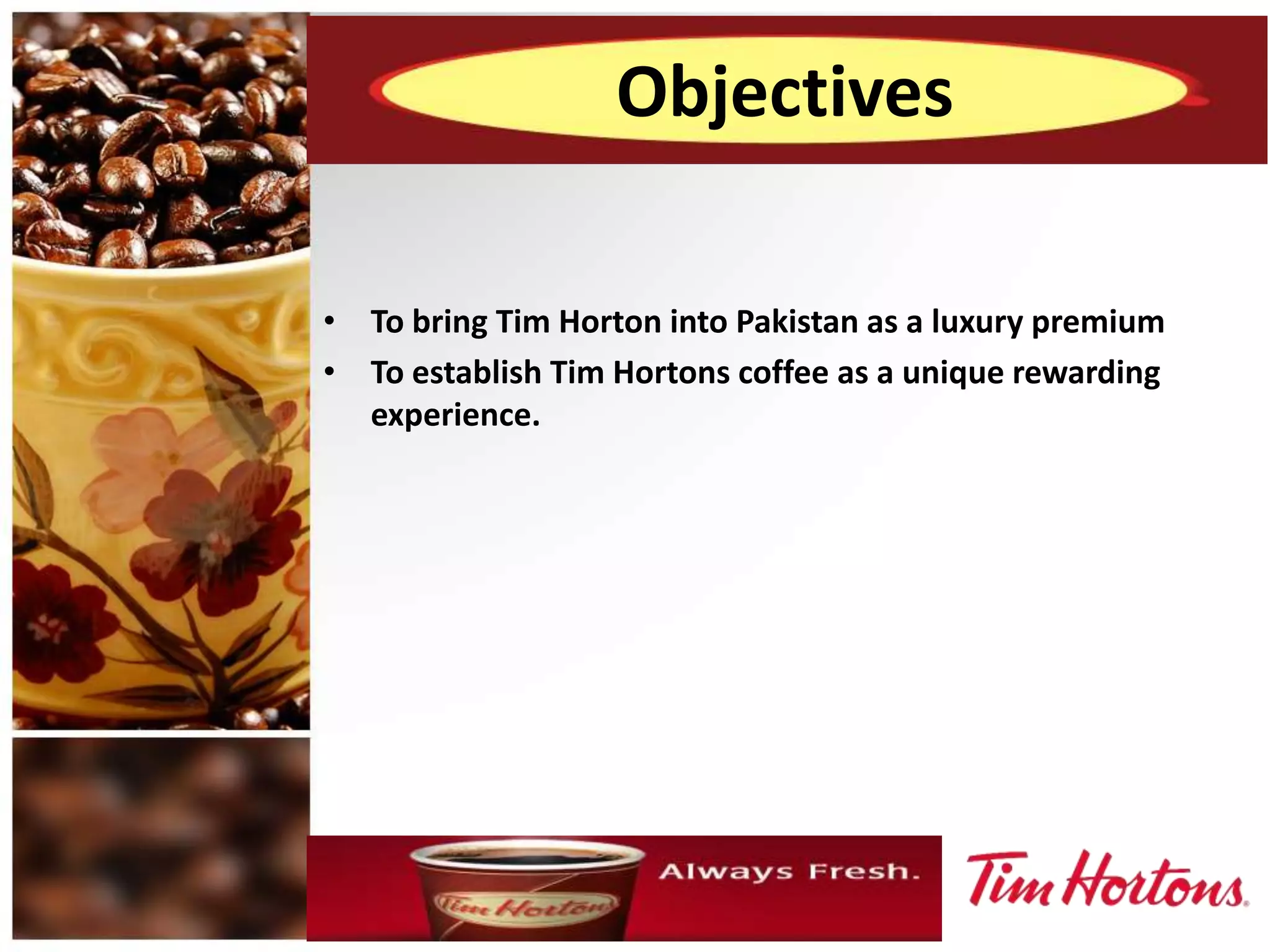 Tim hortons final project latest ppt | PPTX