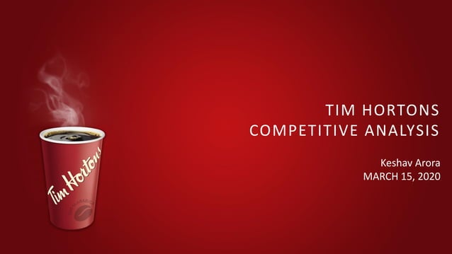 Tim hortons- Marketing Competitive Analysis | PDF | Social Networking ...