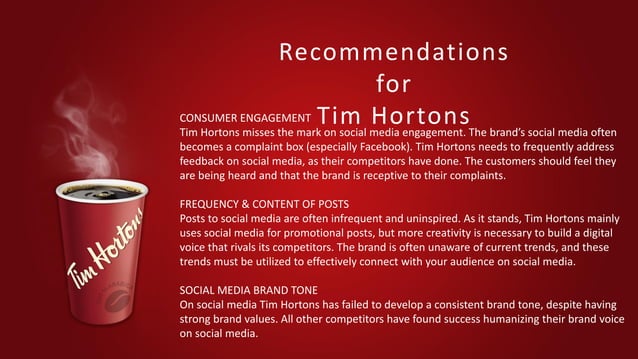 Tim hortons- Marketing Competitive Analysis | PDF | Social Networking ...