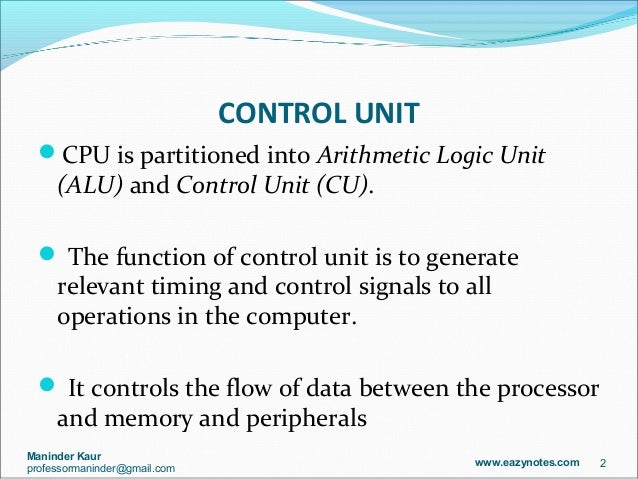 Timing and-control-unit