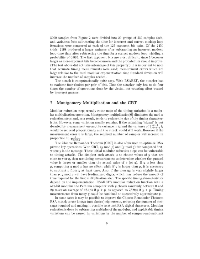 Timing attacks - Rambus | PDF | Information and Network Security ...
