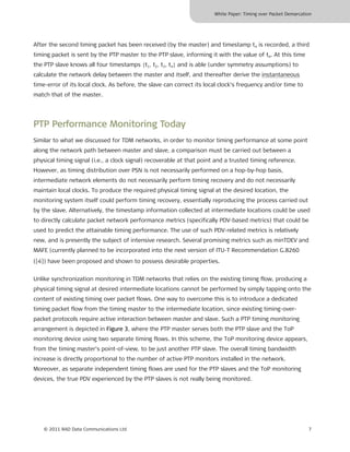 Timing over packet demarcation | PDF