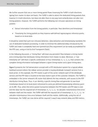 Timing over packet demarcation | PDF