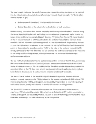 Timing over packet demarcation | PDF